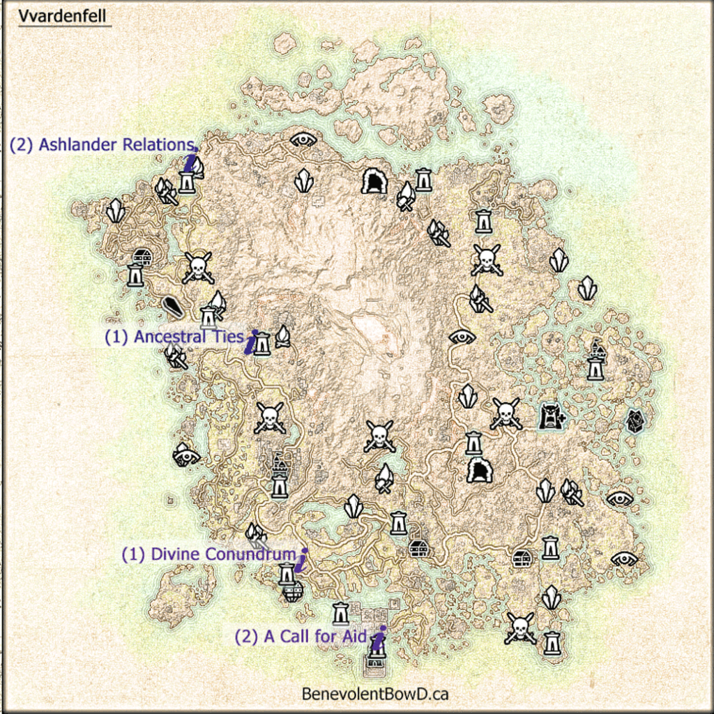 ESO Guide: Vvardenfell Daily and Weekly Quests – BenevolentBowd.ca