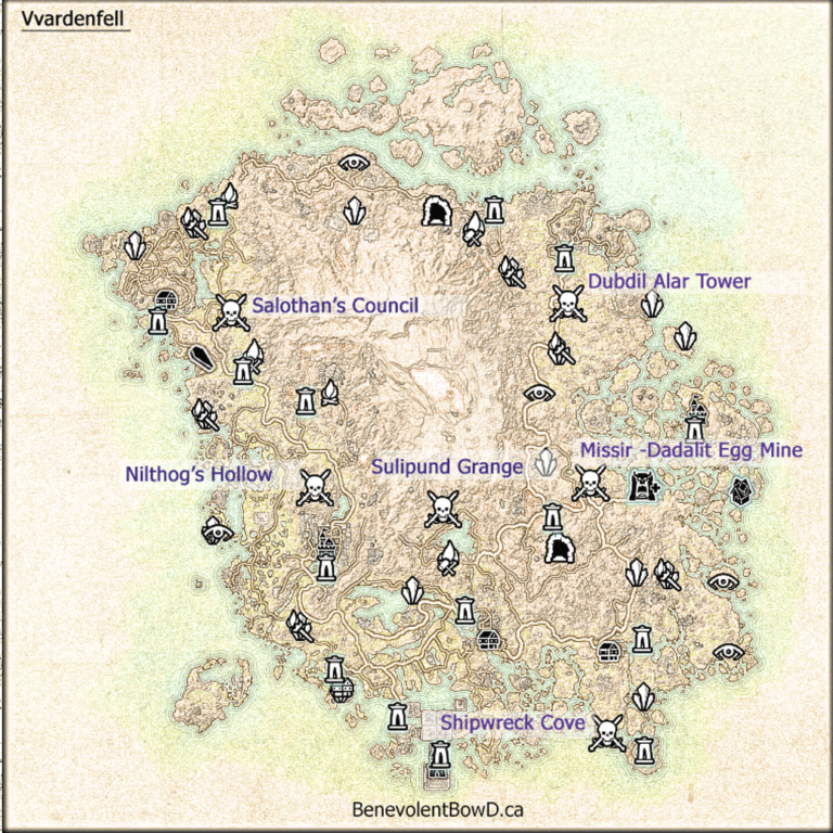 ESO Guide: Vvardenfell Daily and Weekly Quests – BenevolentBowd.ca